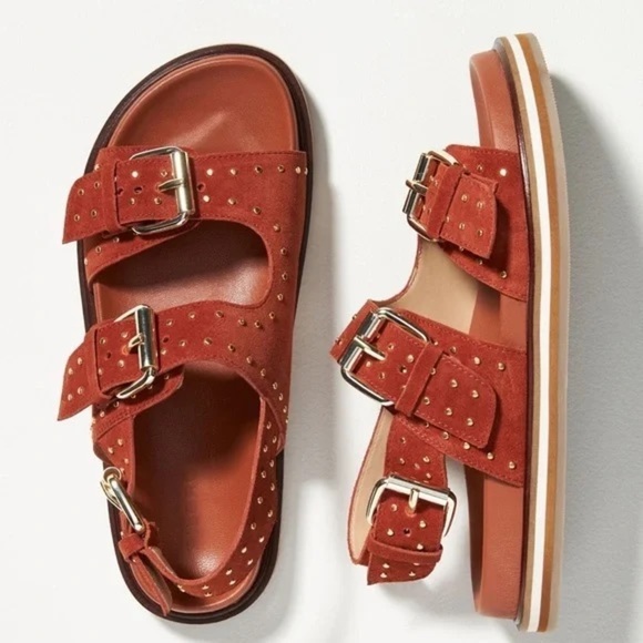 Anthropologie | Shoes | Pilcro And The Letterpress Studded Buckle ...